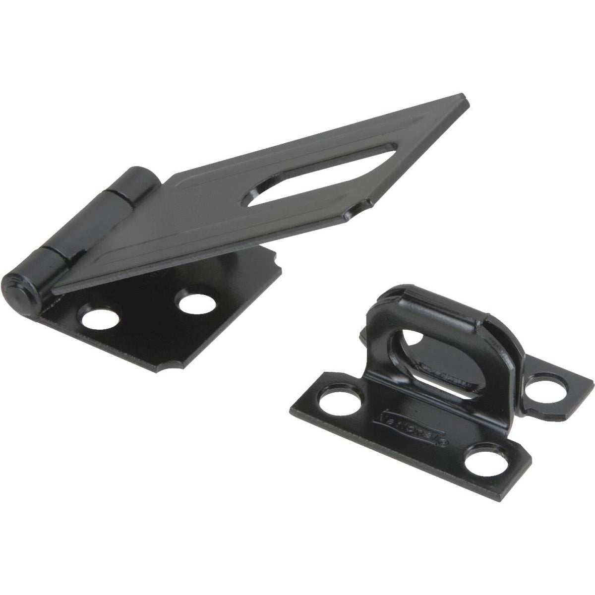 National 3-1/4 In. Black Non-Swivel Safety Hasp - Round Top, TX - La ...