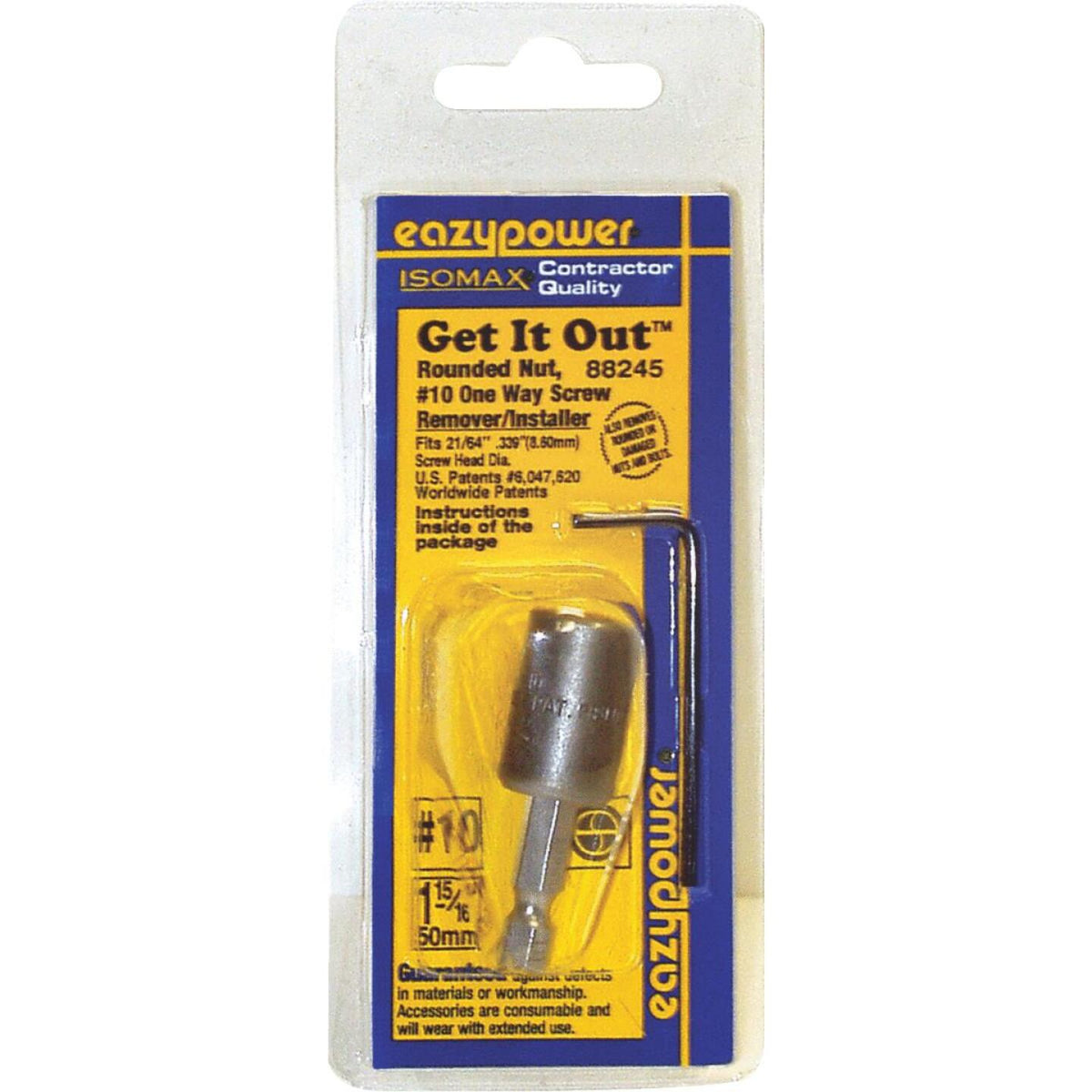 Eazypower Isomax #10 One Way Rounded Nut and Screw Extractor - Round ...